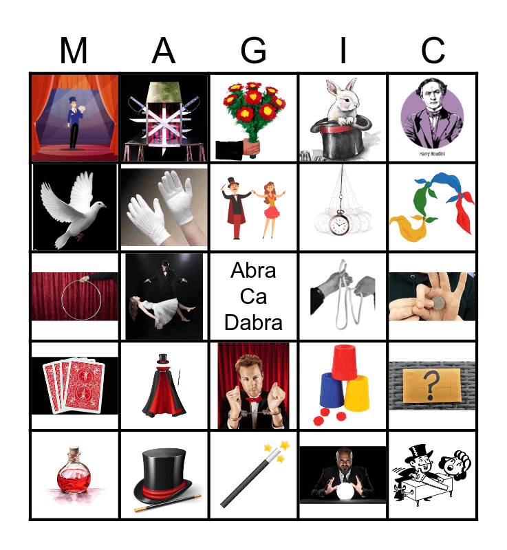 Magic Bingo! Bingo Card