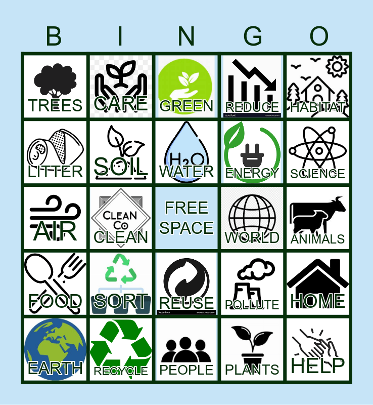 EARTH DAY Bingo Card