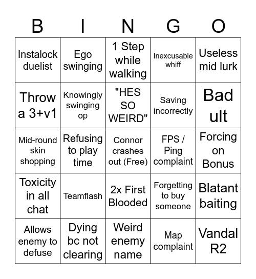 5 STACK BINGO V2 Bingo Card
