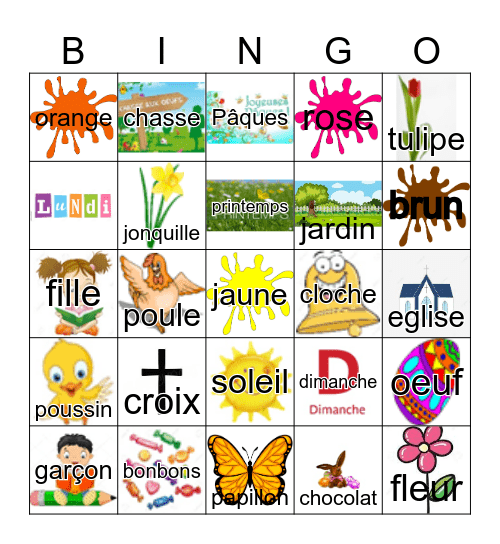 Bingo de Pâques Bingo Card