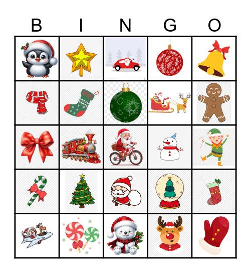 Merry Christmas Bingo Card