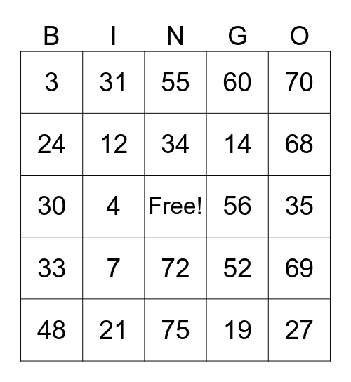 BSA MIKKAAA Bingo Card