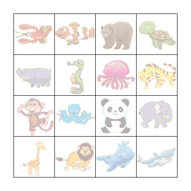 Treasure Hunt!!! Bingo Card