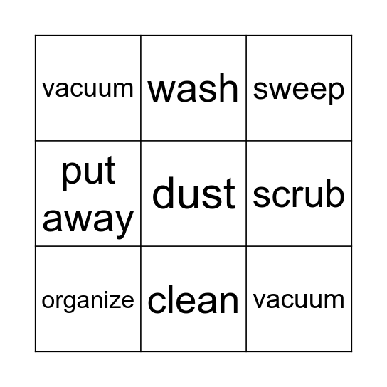 Mark the square for Correct Grammar Bingo Card