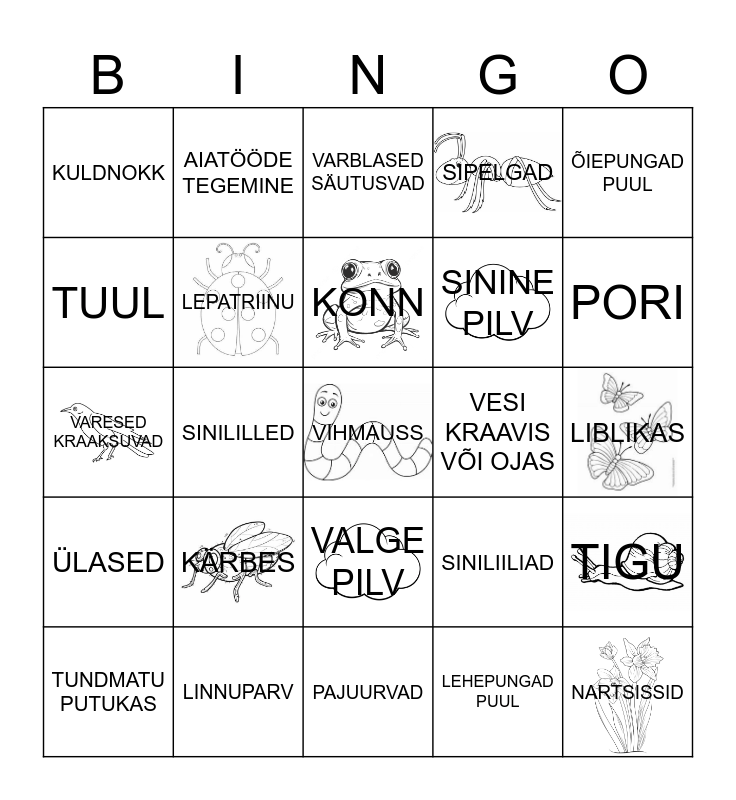 KEVADE BINGO Card
