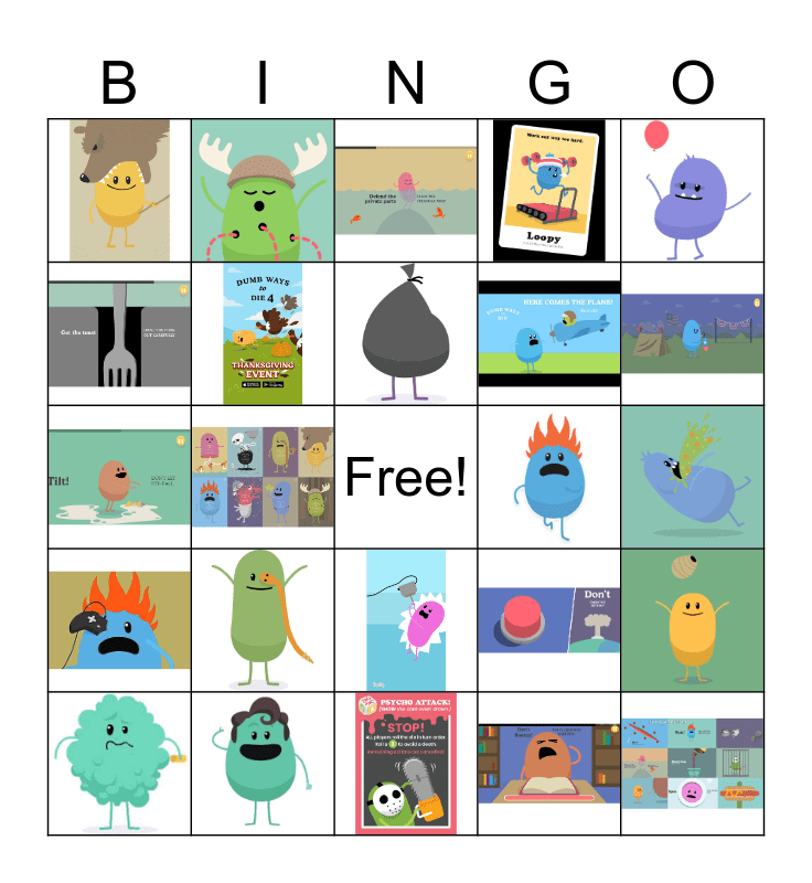 DWTD Bingo Card