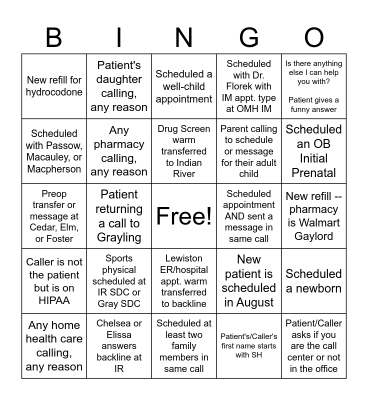 WELCOME HOME, SNOWBIRDS! Bingo Card