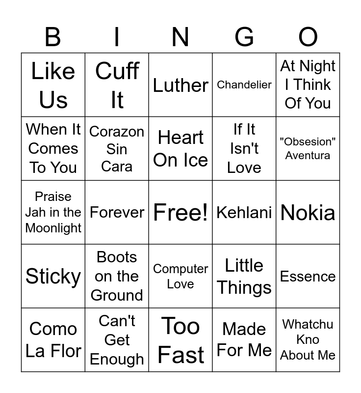 McKinley Beats & Bingo Card