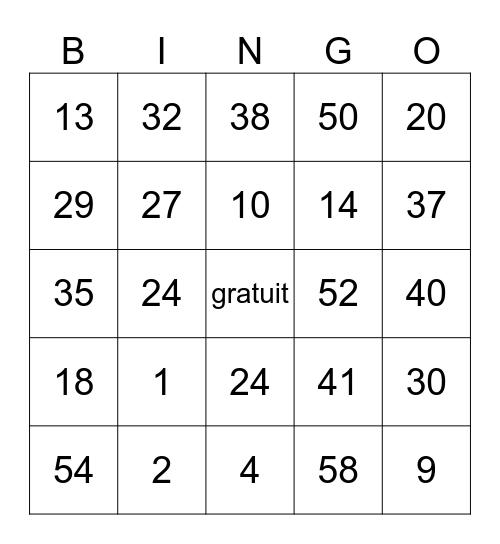 Raphael Hernandez Bingo Card