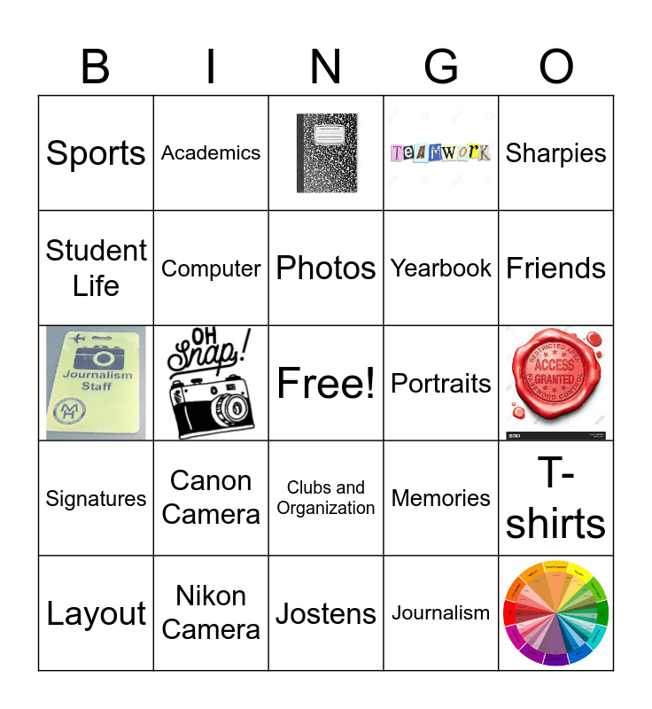 Journalism Bingo Card
