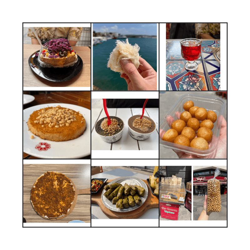 Turkish delights Bingo Card