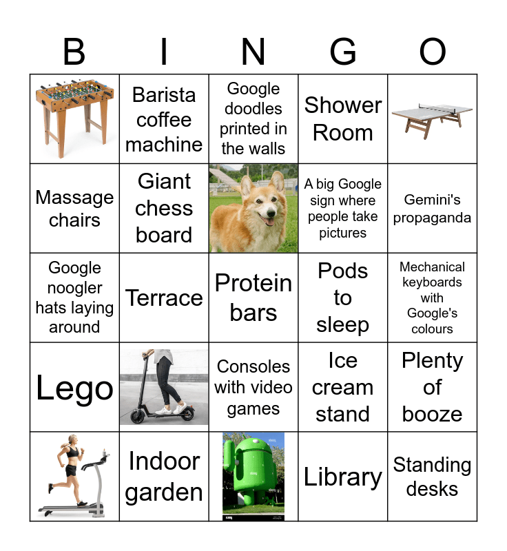 Google Bingo Card