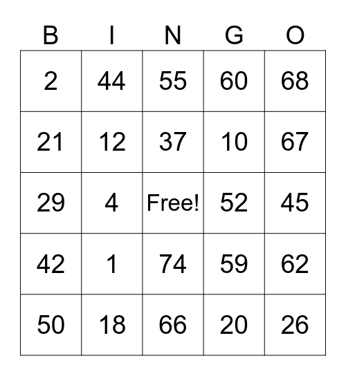 KMK Draft Lottery BINGO Card