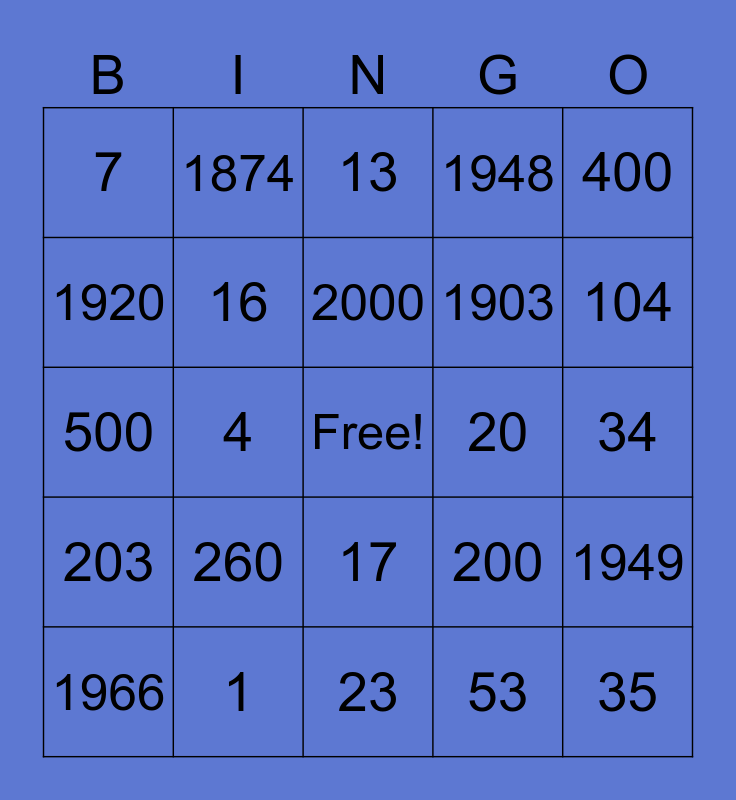 Florida Fortunes Bingo Card