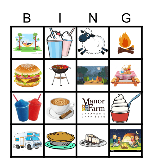 Camping Bingo Card