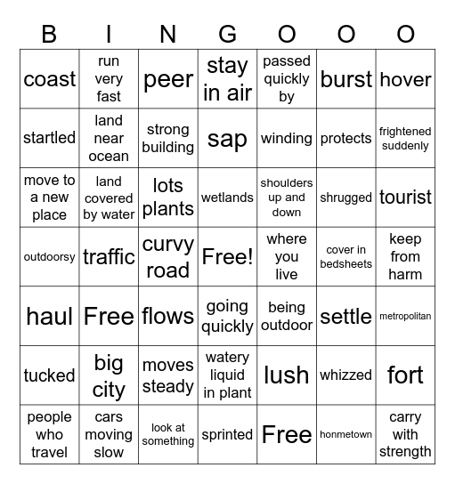 3rd grade Bingo Card