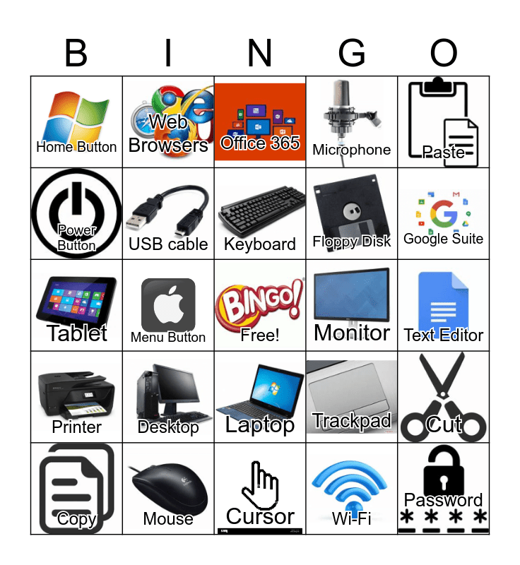 Computer Bingo Card