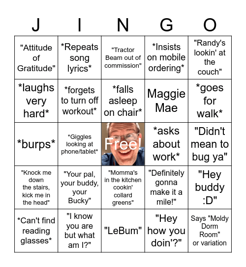 Bingo Jingo :) Bingo Card