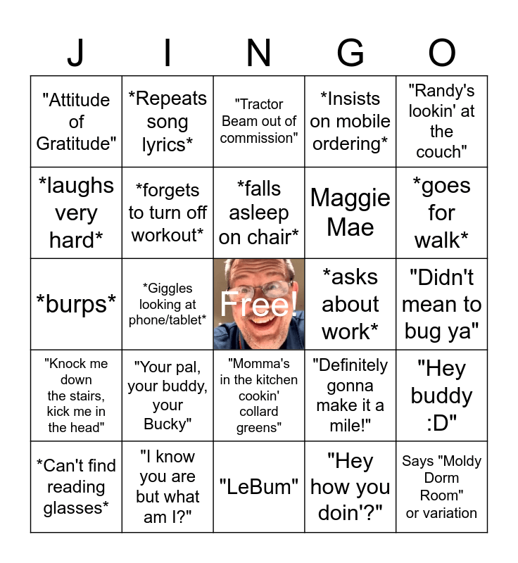 Bingo Jingo :) Bingo Card