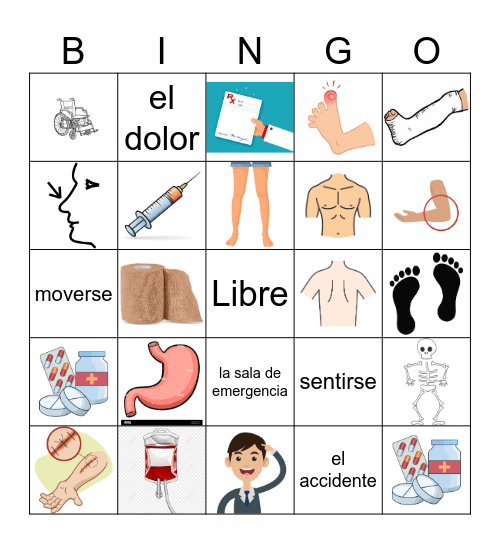 Un accidente (Aut. 2 Cap 5B) Bingo Card