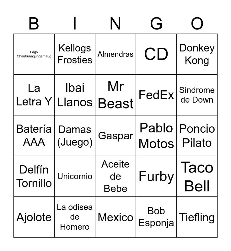 Bingo Wikipedia Bingo Card