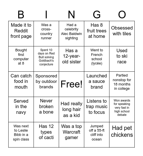 A&P PM Offsite Ice-Breaker Bingo! Bingo Card