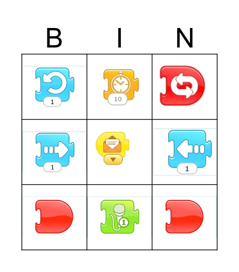 ScratchJr Bingo Card