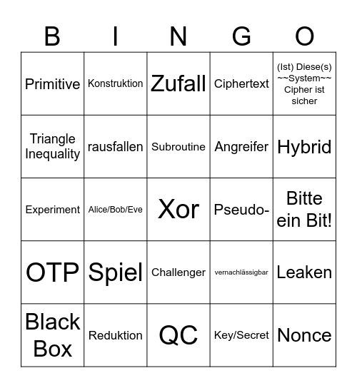 Crypto BINGO Card