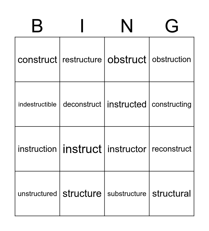 Bingo Card