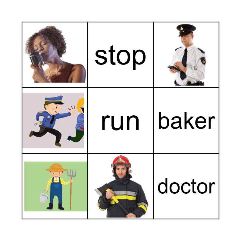 The Gingerbread Man Bingo Card