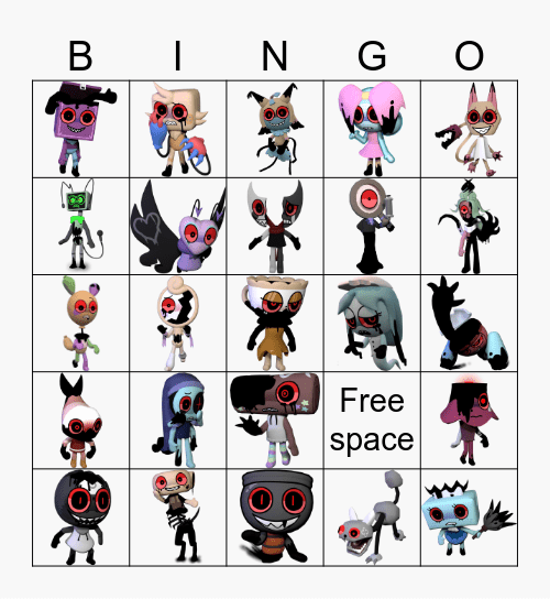 Dandy’s World Twisted Bingo Card