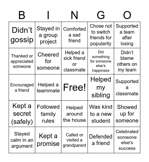 Untitled Bingo Card Untitled Bingo Card