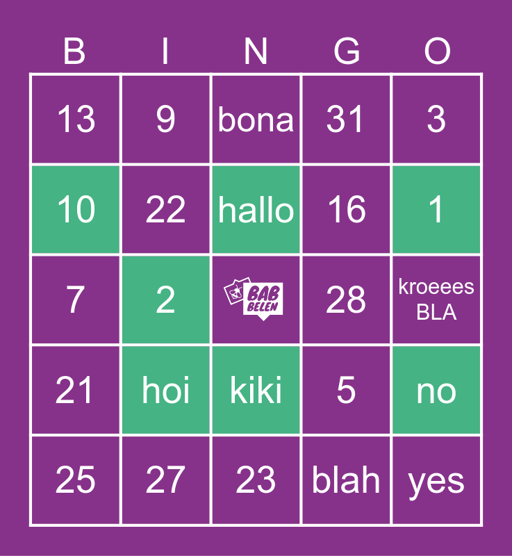 Afkortingen Bingo Card