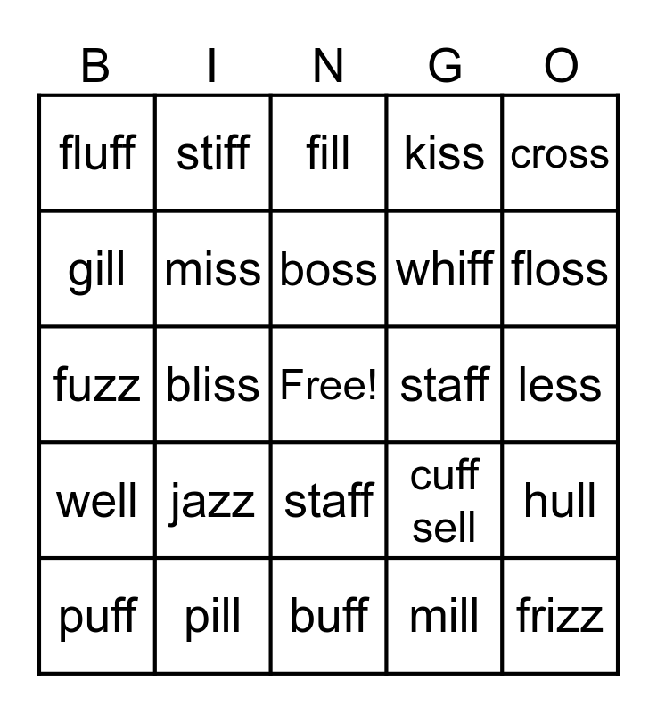floss rule (flsz) Bingo Card