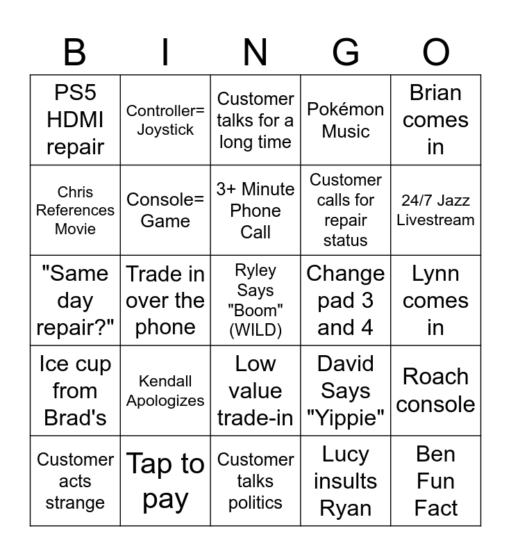 Disc Connection Bingo - By Ben Bingo Card