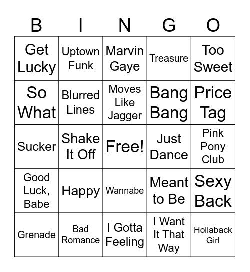 Daily Mix 2 Bingo Card