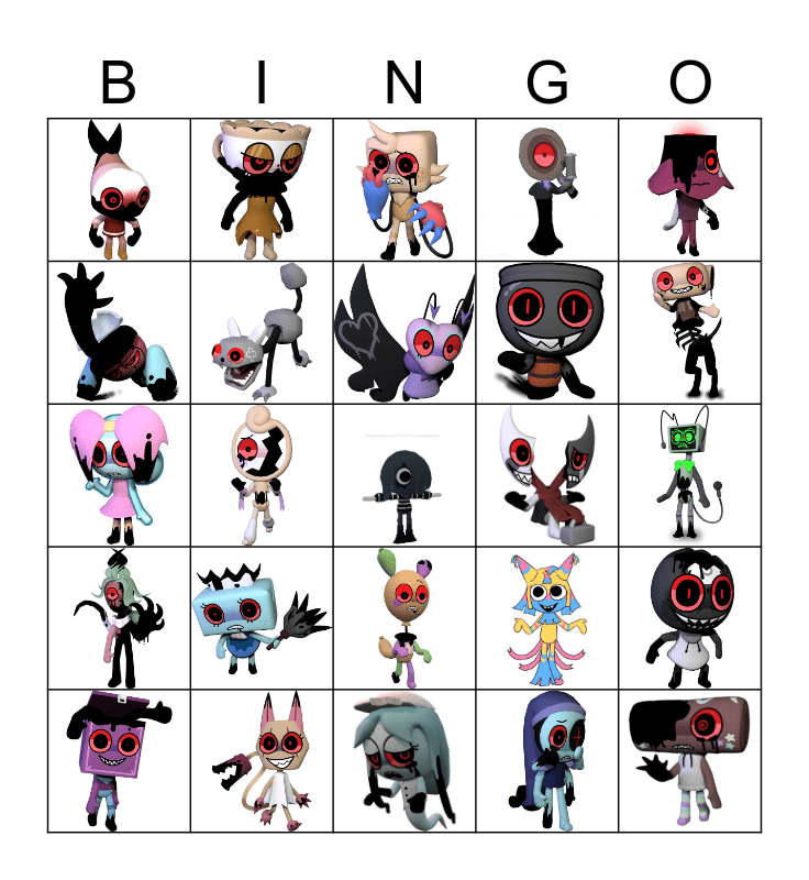 Dandys World Bingo Card