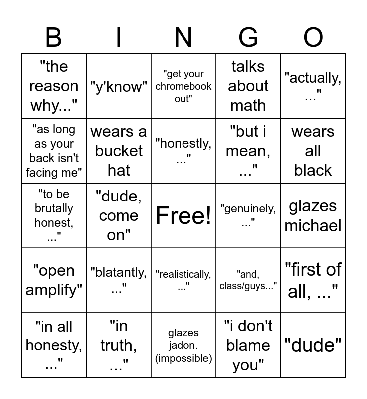 nguyen bingo Card