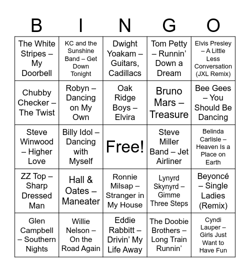 Bodine's bangers vol 5 Bingo Card