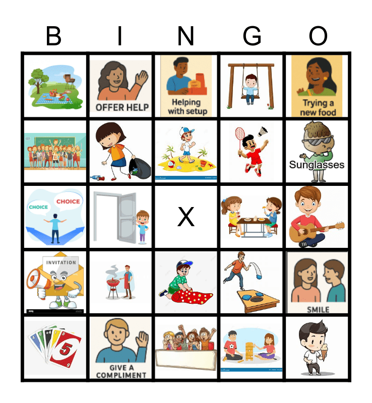 Cookout Bingo Card