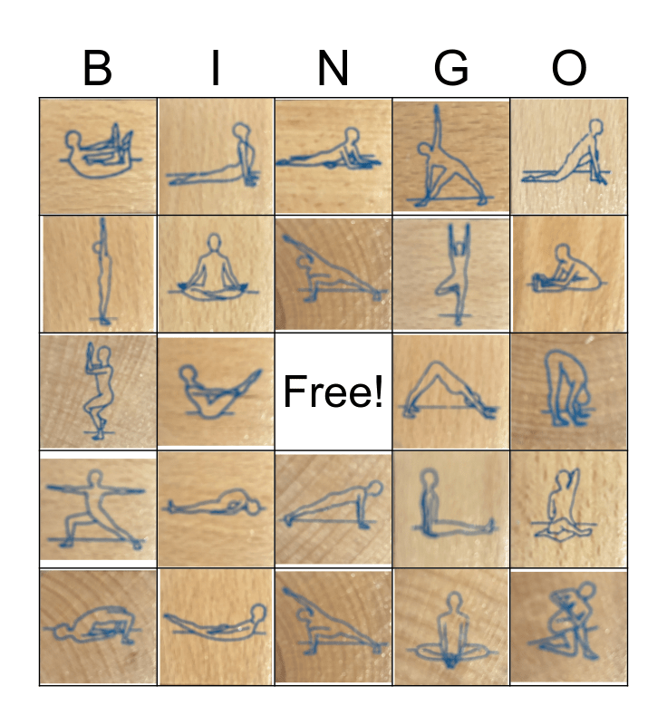 Yoga Bingo Card