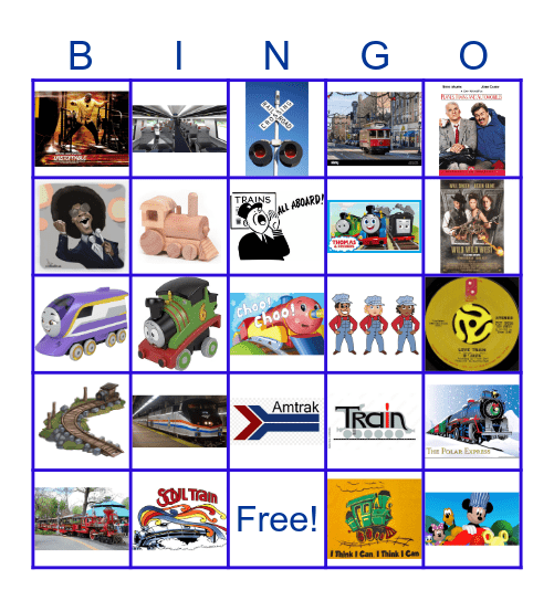 TRAIN Bingo Card