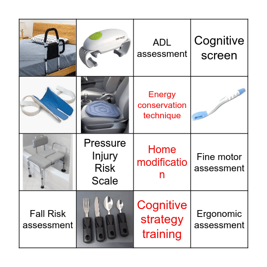 Occupational Therapy :) Bingo Card
