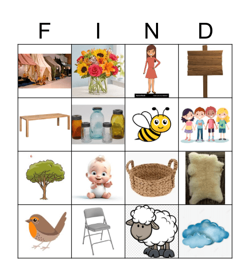 VBS - Can you find? Bingo Card