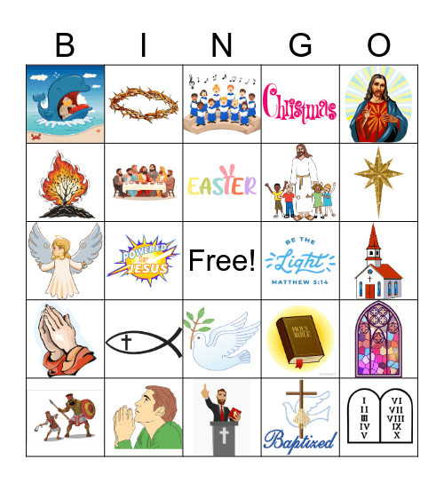 Bible Bingo Card