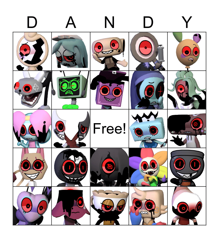 TWISTED BINGO Card