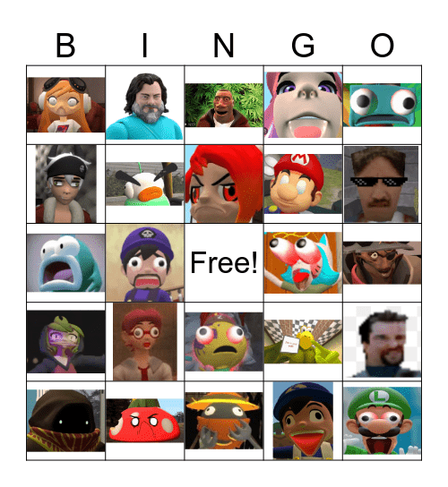 smg4 Bingo Card