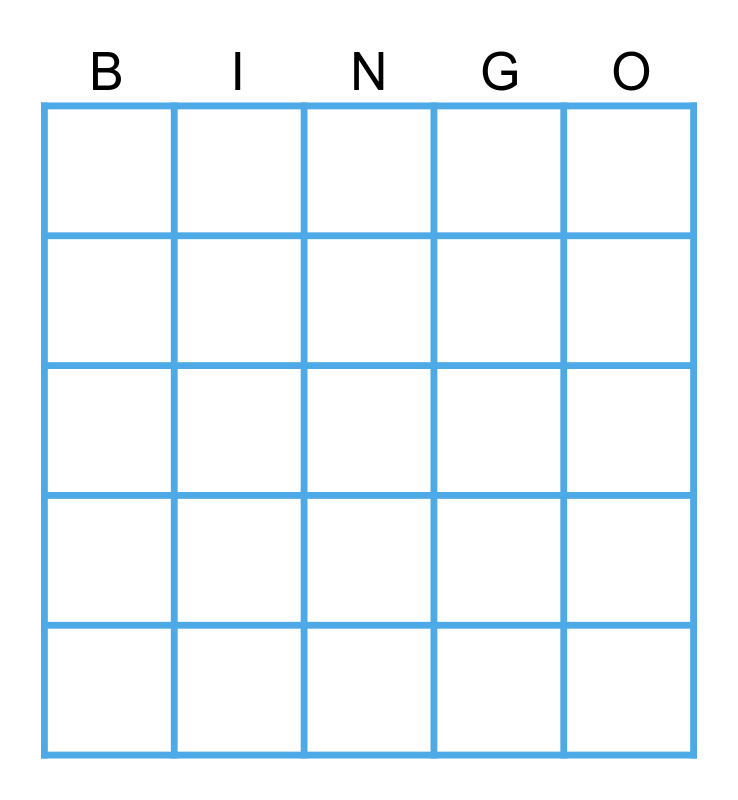 LOTS OF FUN BINGO Card