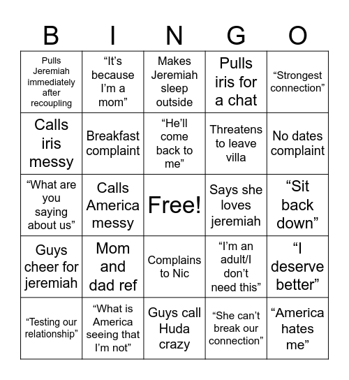 GENERATIONAL CRASHOUT Bingo Card