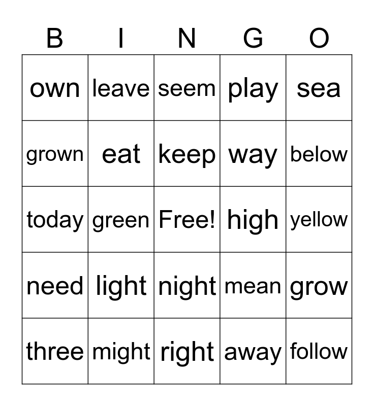 Vowel Teams Review UFLI 88 Bingo Card